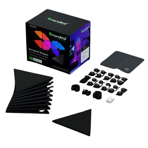 Nanoleaf Shapes Limited Edition Ultra Black Mini Triangles Expansion ...