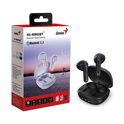 Genius HS-M905BT TWS True Wireless Earbuds, Bluetooth 5.3 Connectivity ...